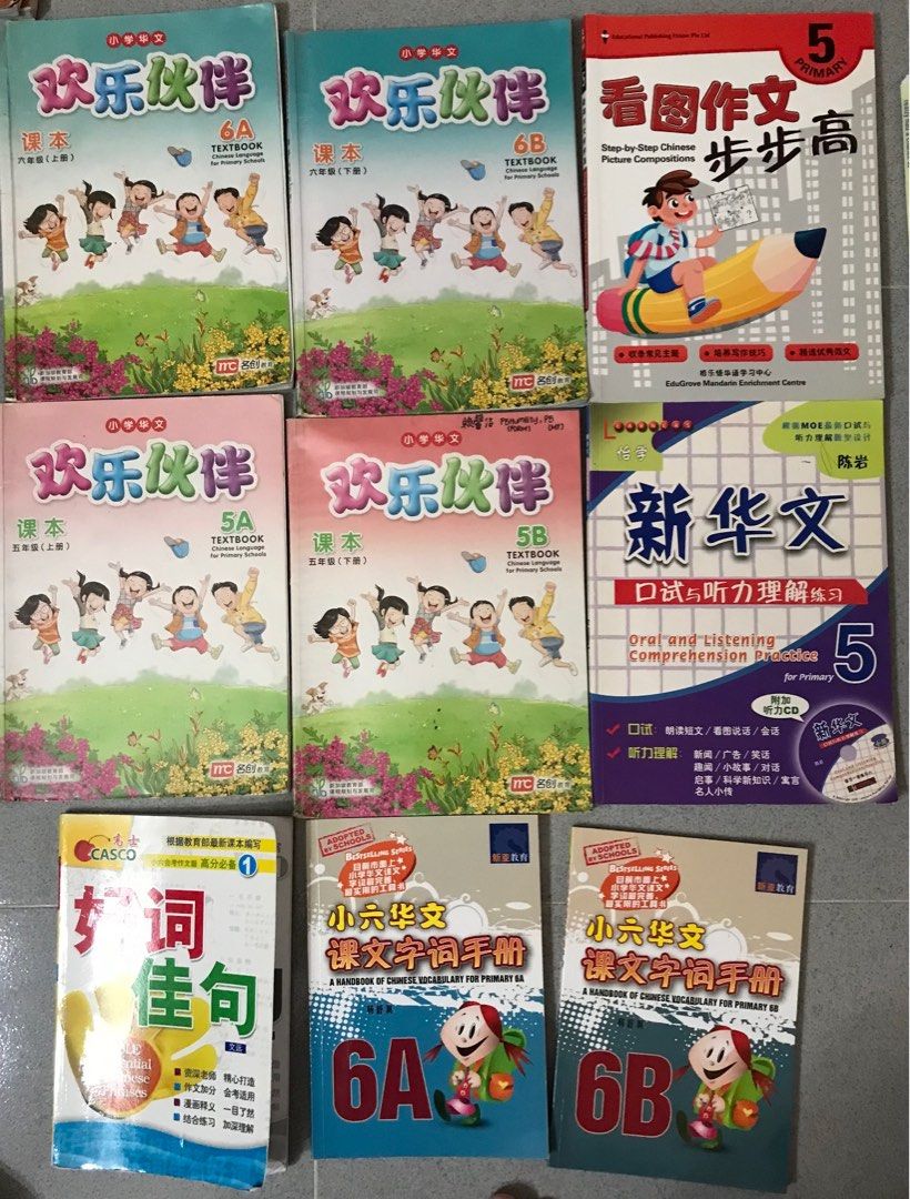 Chinese/Math/ Science/English P6, P5 textbooks, Hobbies & Toys, Books ...