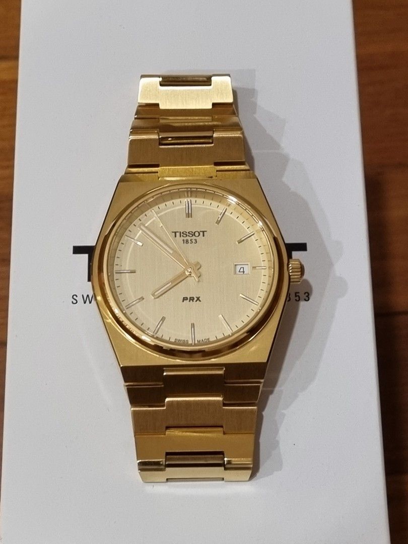 Tissot PRX (Quartz) Yellow Gold 40 mm / FSOT, Men's Fashion, Watches ...