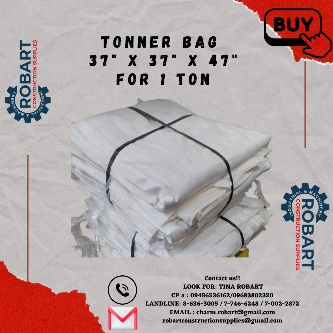 Tonner Bag 37" x 37" x 47" for 1 ton, Commercial & Industrial ...