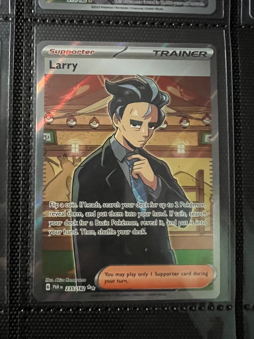 Trainer Larry Pokemon SV Paradox Rift, Hobbies & Toys, Toys & Games on ...