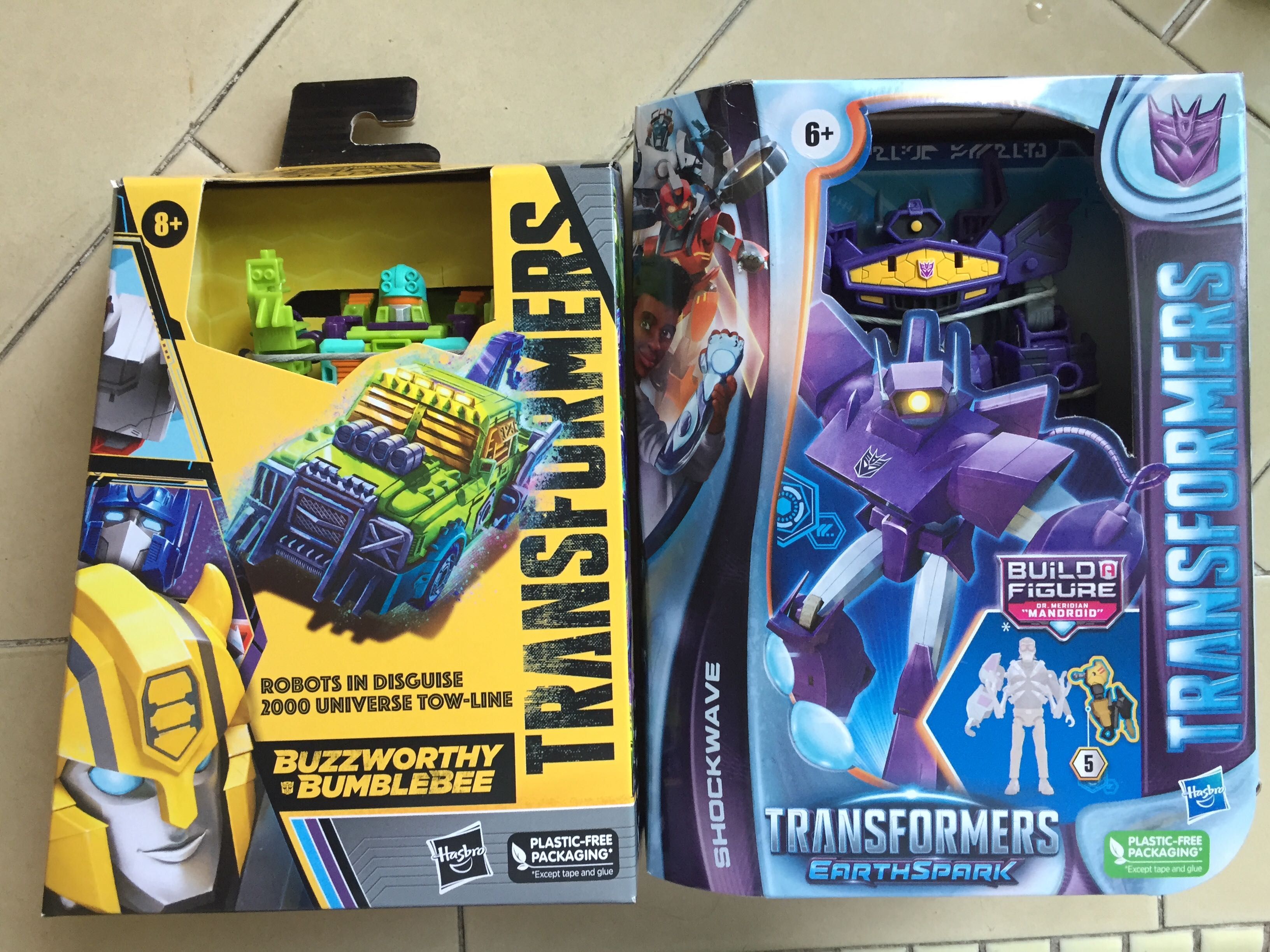 Transformers Autobot Tow Line & Shockwave Decepticon Robot Figure ...