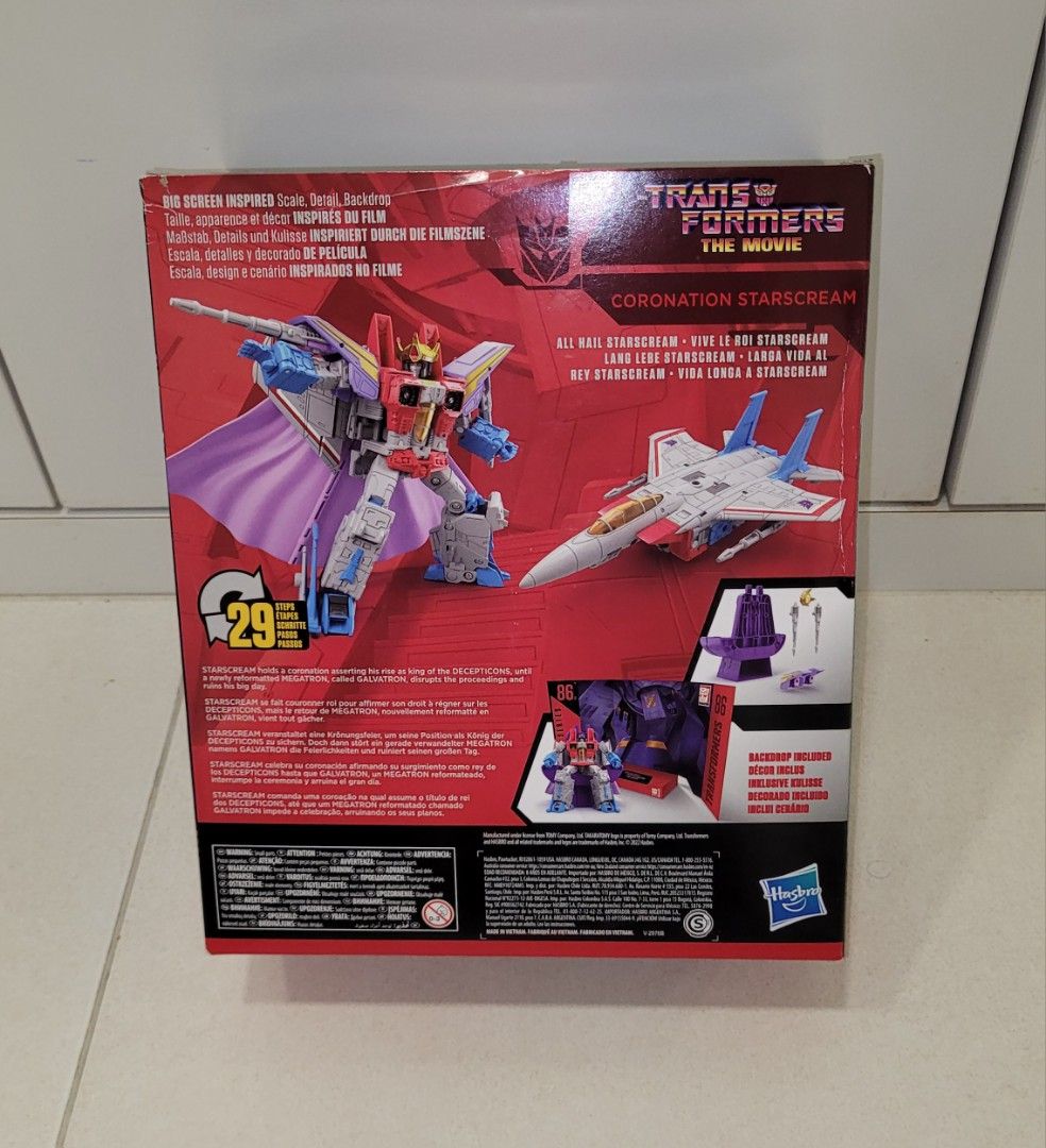 Transformers Studio series Coronation starscream Cape Crown throne ...
