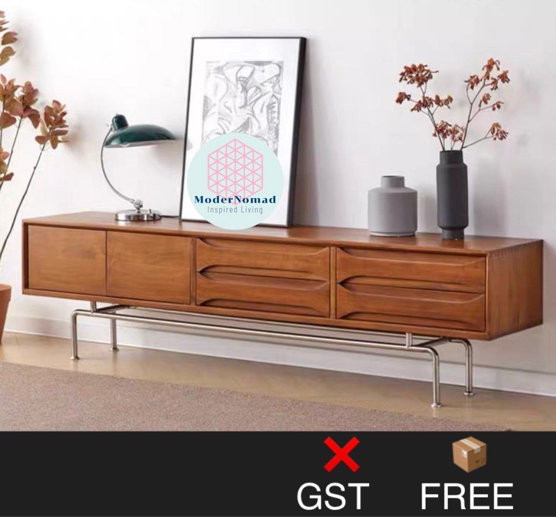 TVConsole TV Cabinet Buffet Table Sideboard TV Vintage Style Cupboard ...
