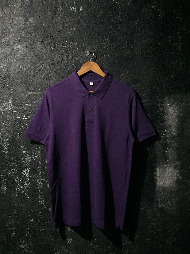 Uniqlo Purple Polo Shirt, Men's Fashion, Tops & Sets, Tshirts & Polo ...