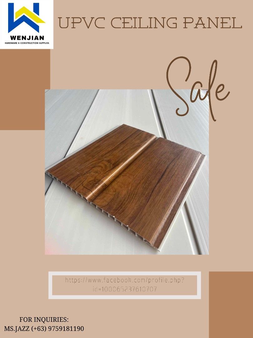 UPVC CEILING PANEL AND WPC WALL CLADDING, Furniture & Home Living, Home Improvement ...