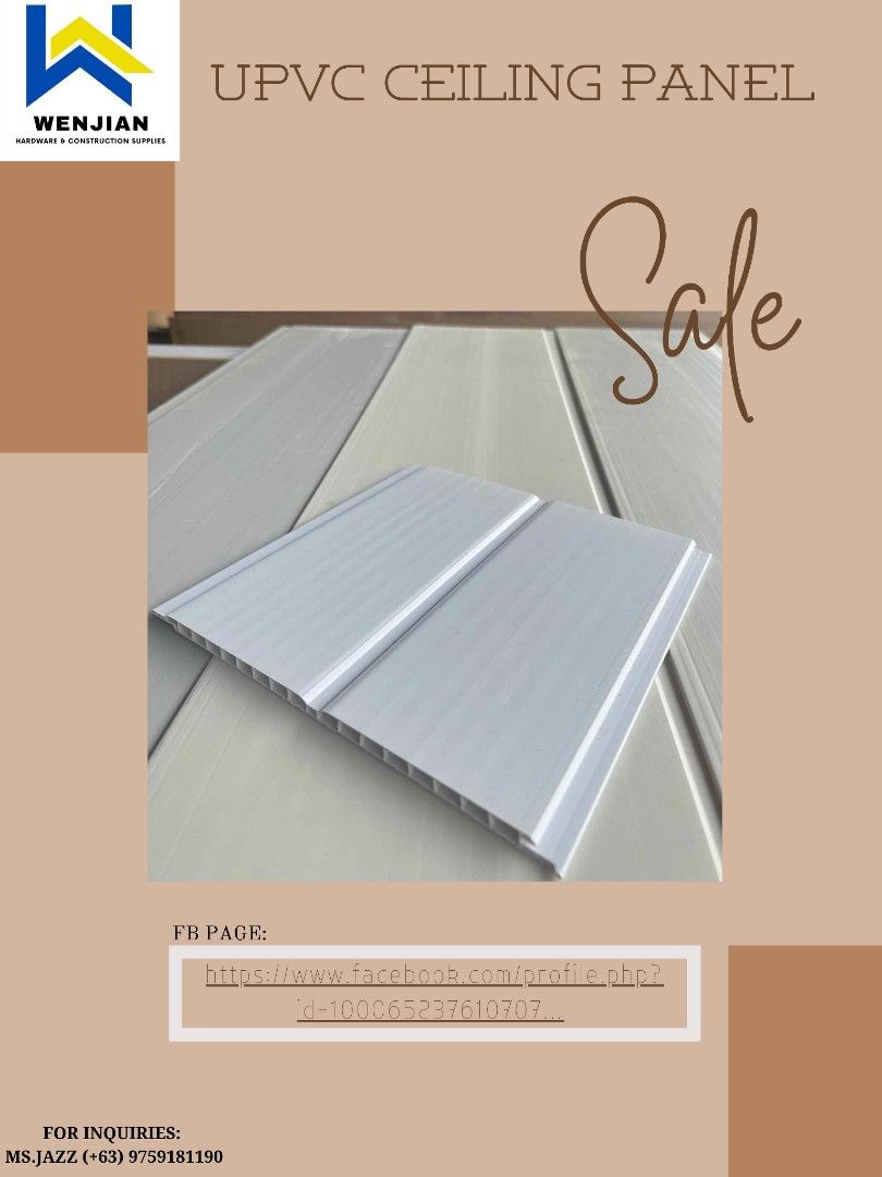 UPVC CEILING PANEL AND WPC WALL CLADDING, Furniture & Home Living, Home Improvement ...