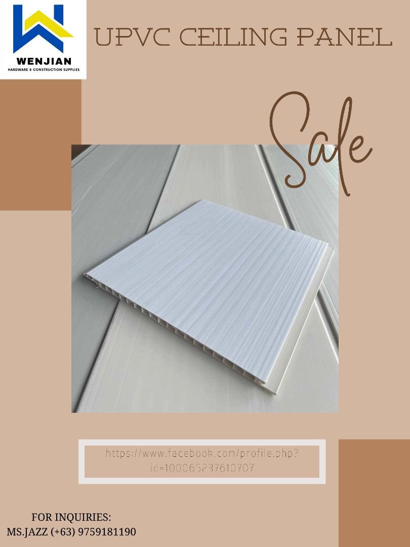 UPVC CEILING PANEL AND WPC WALL CLADDING, Furniture & Home Living, Home Improvement ...