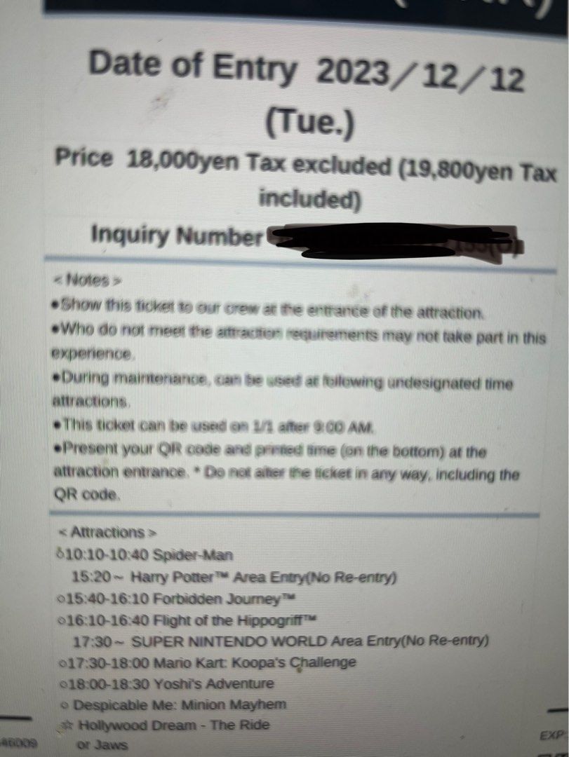 USJ 12 dec 2023 express pass, Tickets & Vouchers, Event Tickets on Carousell