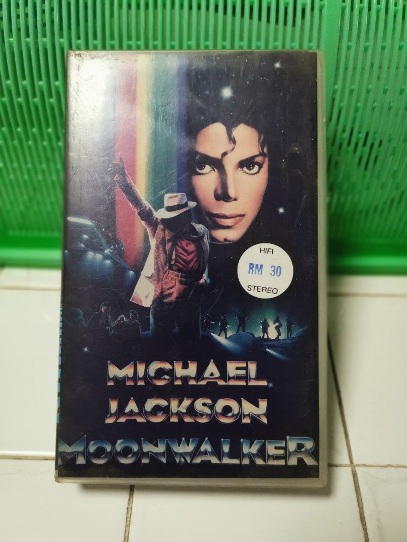 VHS Michael Jackson Moonwalker & Dangerous, Hobbies & Toys, Music & Media, CDs & DVDs on Carousell