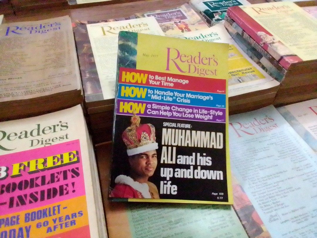 Vintage 50s - 70s Reader's digest magazine / Muhammad Ali / Star wars ...