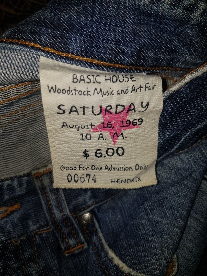 Jimi Hendrix x Basic House Woodstock Music, Men's Fashion, Bottoms ...