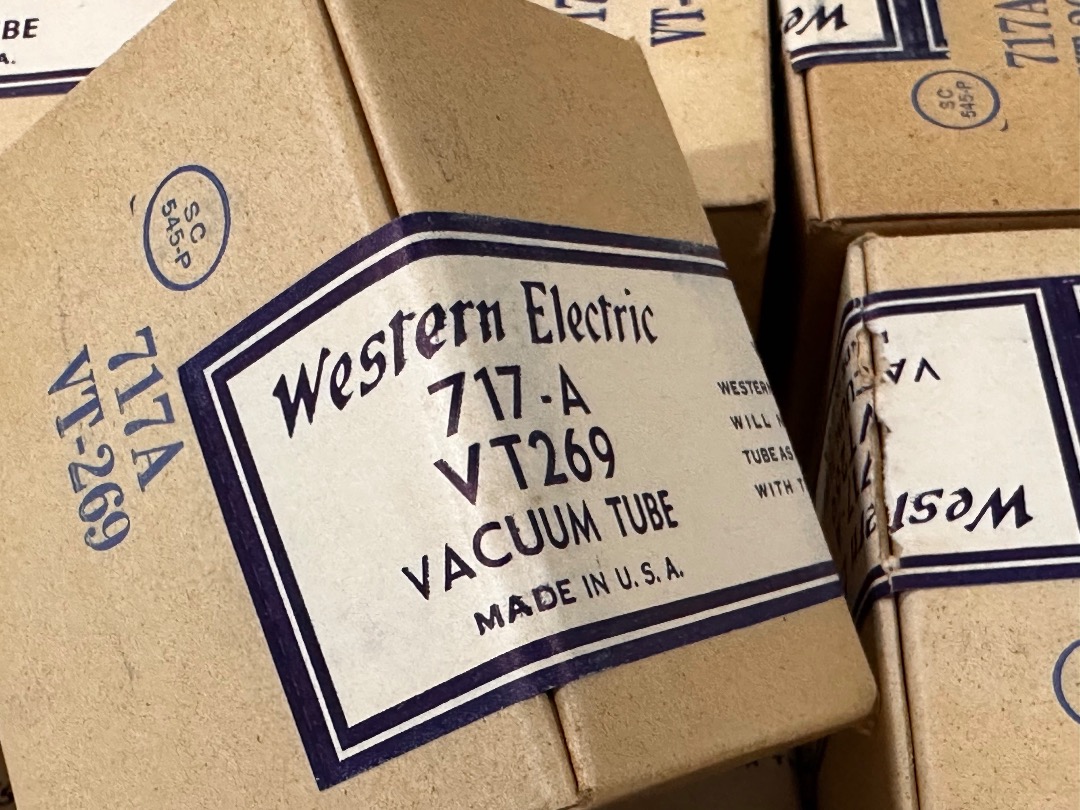 WE 717A Tubes Western Electric NOS NIB tubes, TV & Home Appliances, TV ...