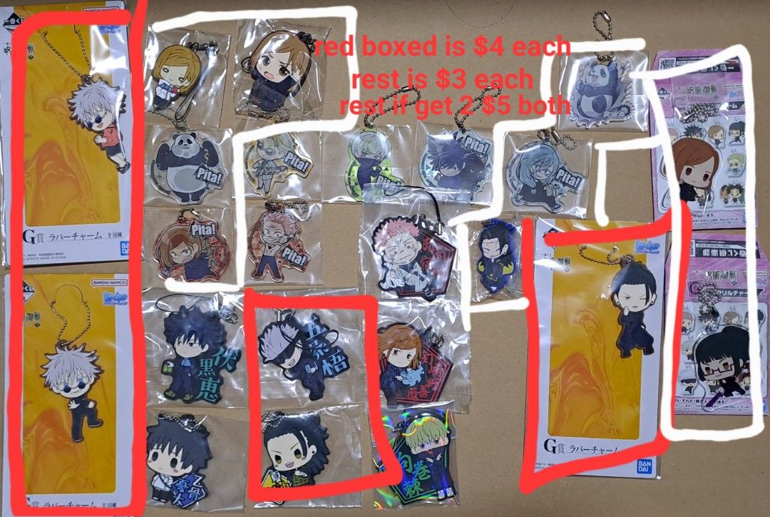 [Wts] Jujutsu Kaisen jjk merch gojo yuji megumi geto sukuna kuji ...