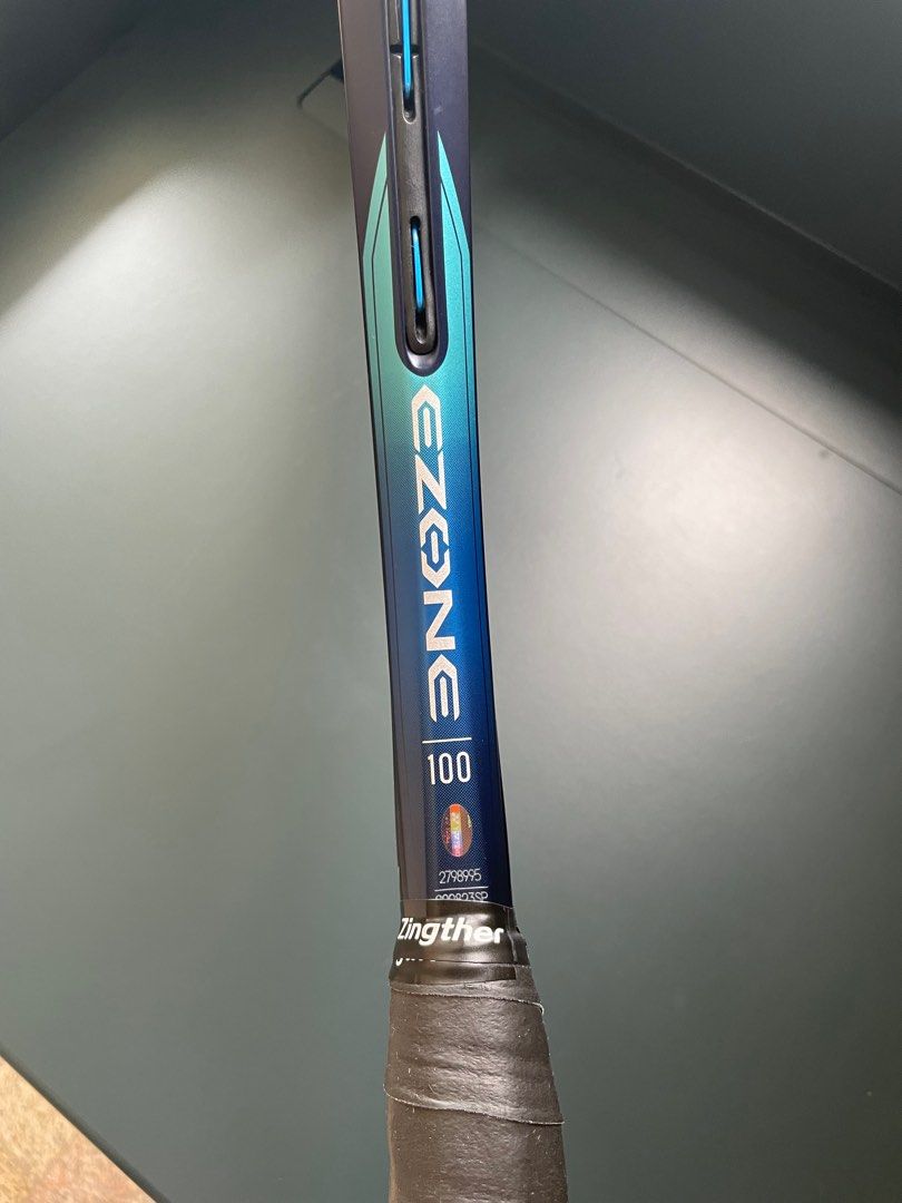 Yonex Ezone 100 tennis racket Grip Size L3, Sports Equipment, Sports & Games, Racket & Ball ...