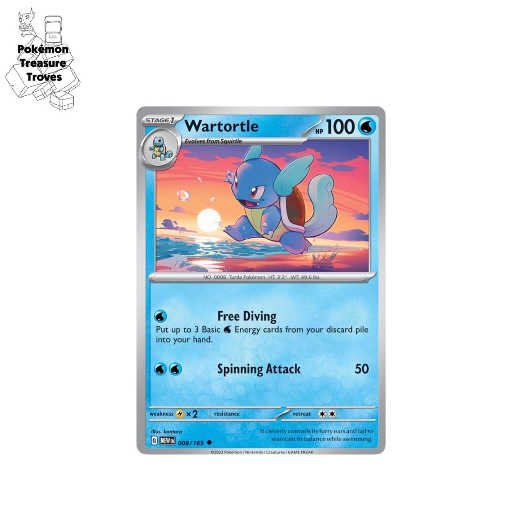 [$0.50] Pokemon 151 Wartortle Card, Hobbies & Toys, Toys & Games on ...