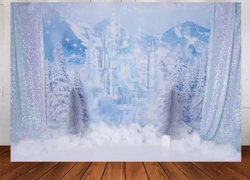 3D Frozen Princess Cosplay Birthday Backdrop For Photography, Hobbies ...