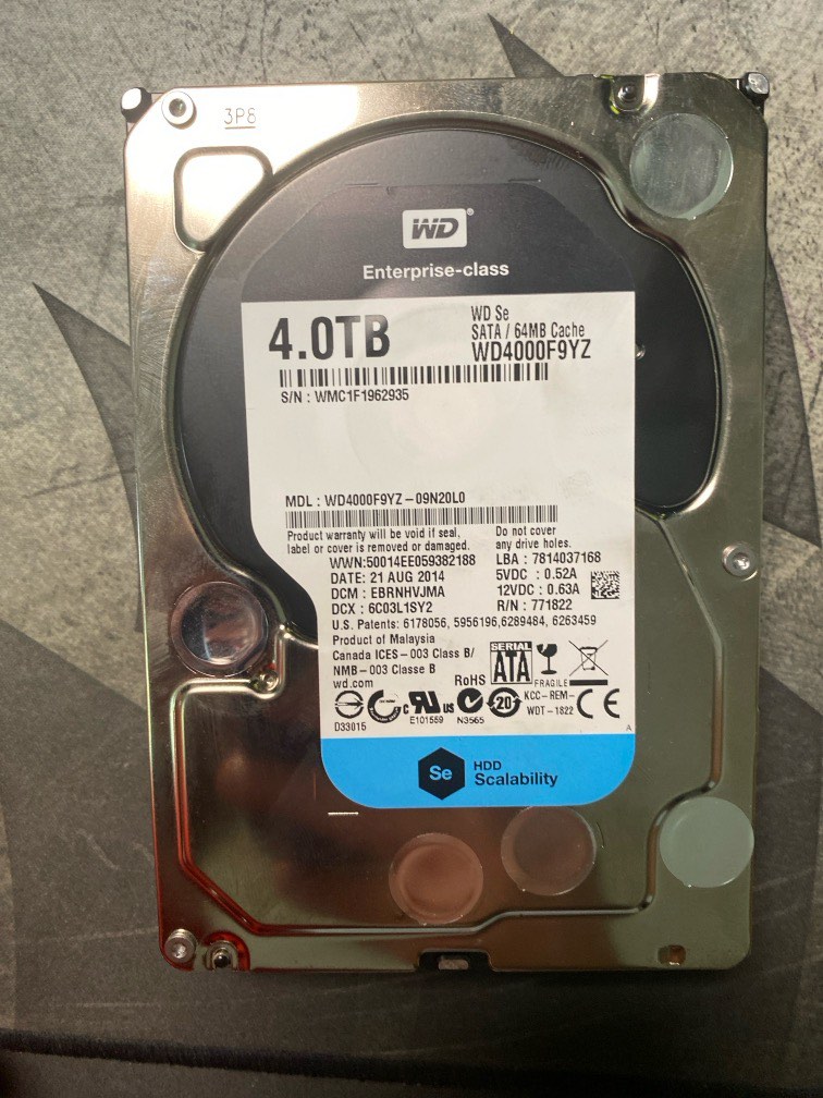 4 TB WD Enterprise Class , Computers & Tech, Parts & Accessories, Hard ...
