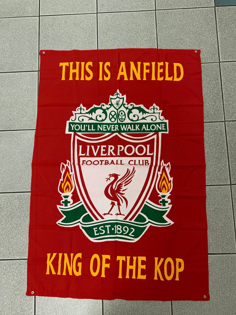 [61 UPLDFK 016] Liverpool Banner / Flag, Furniture & Home Living, Home ...