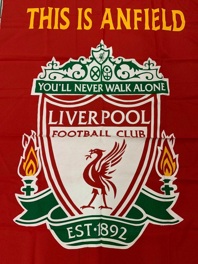 [61 UPLDFK 016] Liverpool Banner / Flag, Furniture & Home Living, Home ...