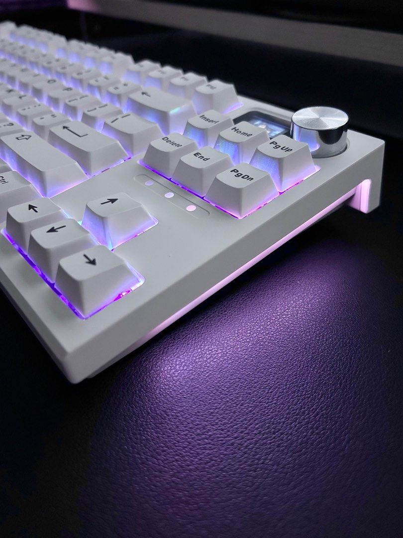 87% TKL Custom Mechanical Keyboard (Full White keycaps), Computers ...