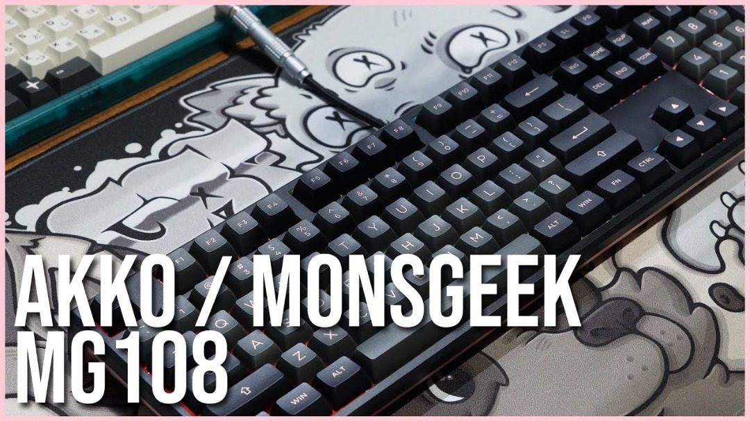 Akko monsgeek mg108w 100% layout custom keyboard, Computers & Tech ...