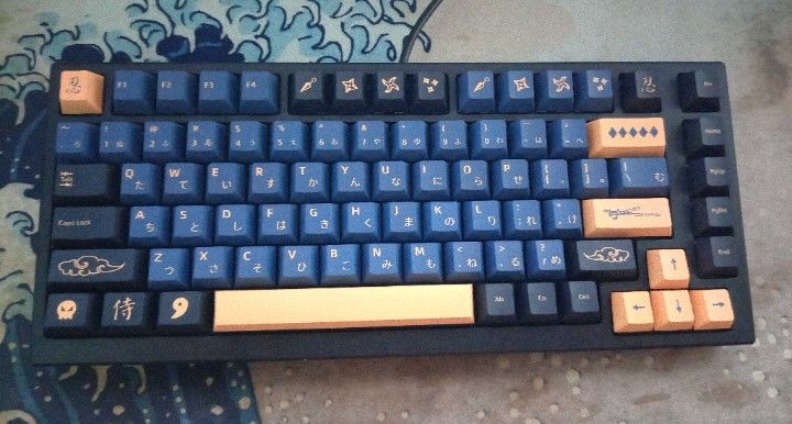 Akko monsgeek mg75w 75% layout custom keyboard, ktt white kang switches ...