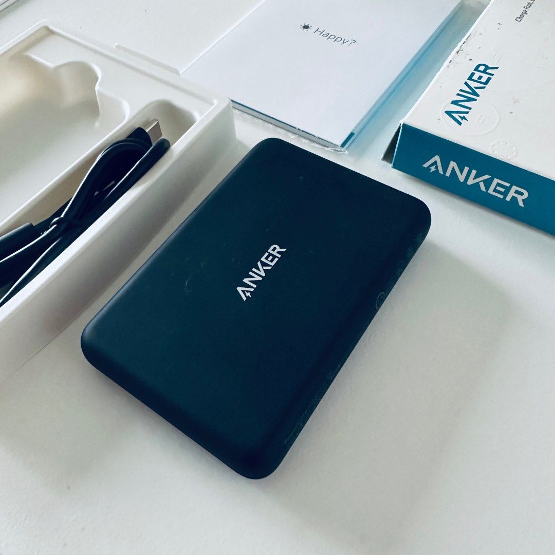 Anker Powerbank Magnetic Charger 5000mAh Wireless MagSafe Portable ...