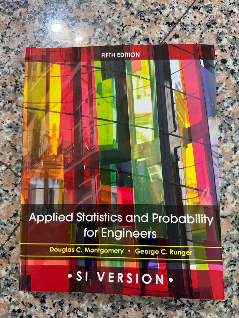 Applied Statistics and Probability for Engineers, Hobbies & Toys, Books ...
