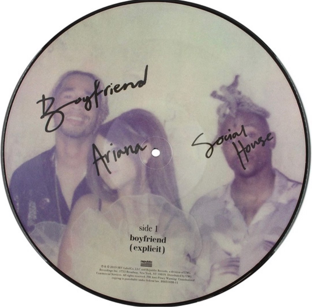 ARIANA GRANDE - BOYFRIEND PICTURE DISC VINYL LP, Hobbies & Toys, Music ...