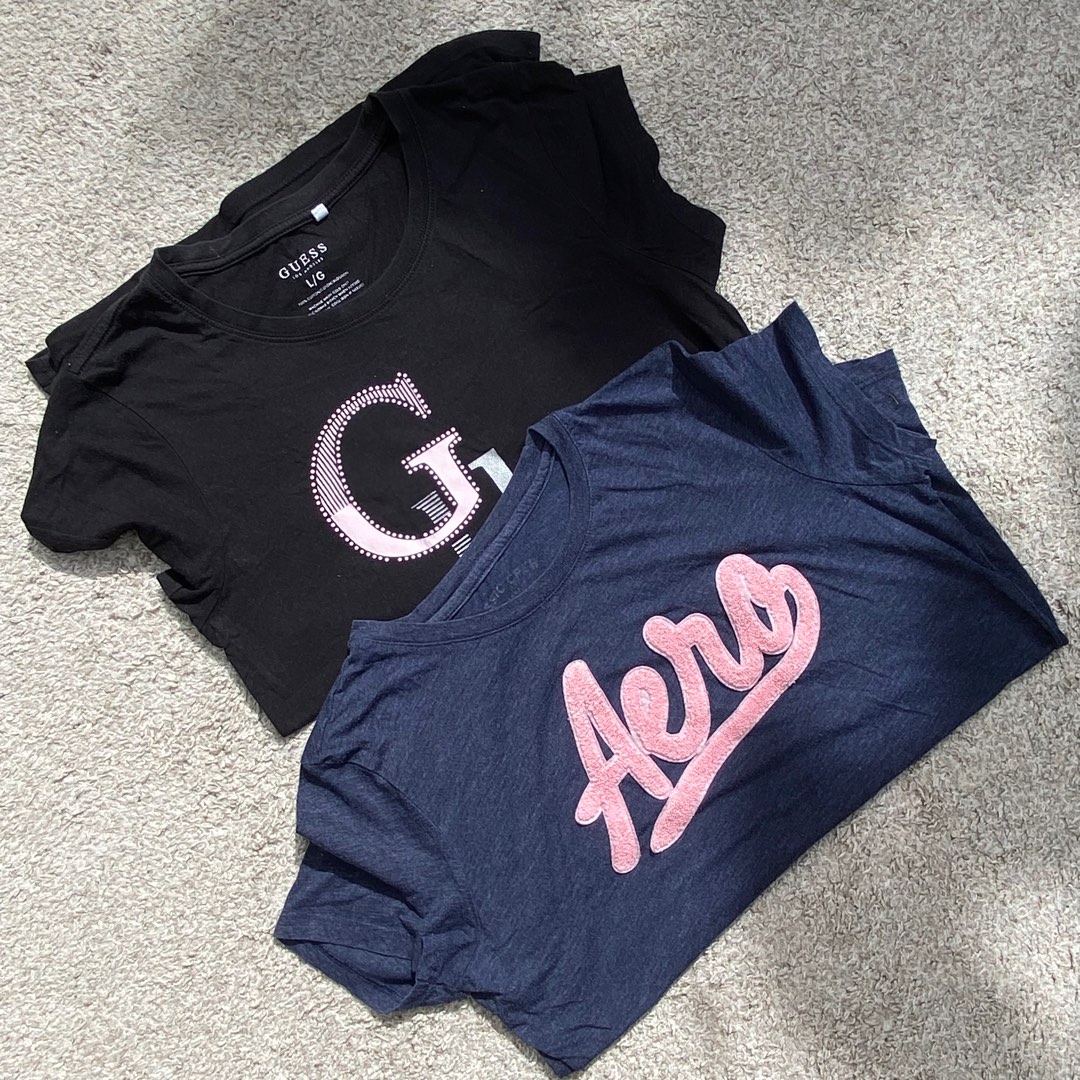 As Pack Aero & Guess, Women's Fashion, Tops, Blouses on Carousell