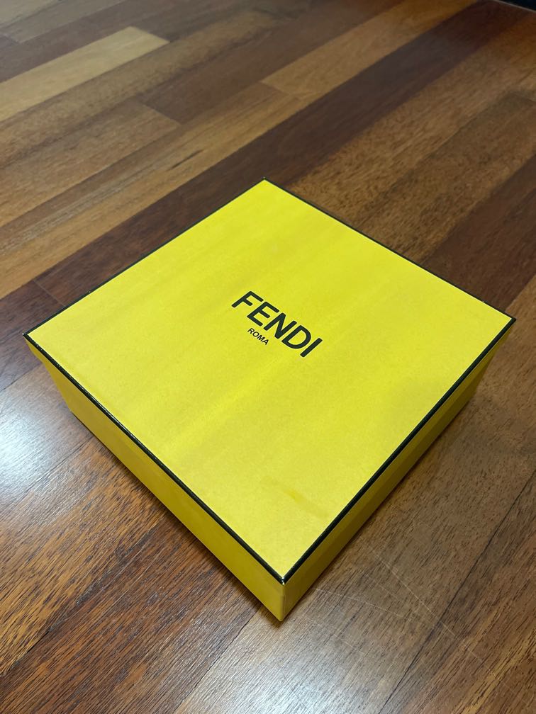 Authentic Fendi box (24.7 x 24.7 x 10.4cm), Furniture & Home Living ...