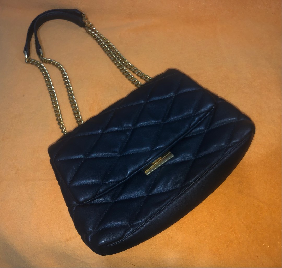 Authentic Mango Quilted Chain Bag, Women's Fashion, Bags & Wallets ...