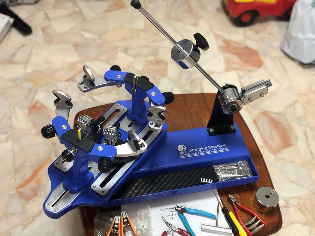 Badminton Tennis Stringing Machine Yonex Lining Victor Portable Drop ...