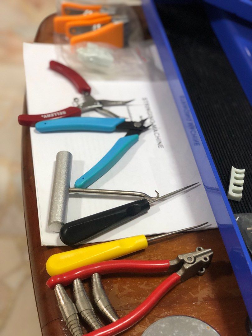 Badminton Tennis Stringing Machine Yonex Lining Victor Portable Drop ...