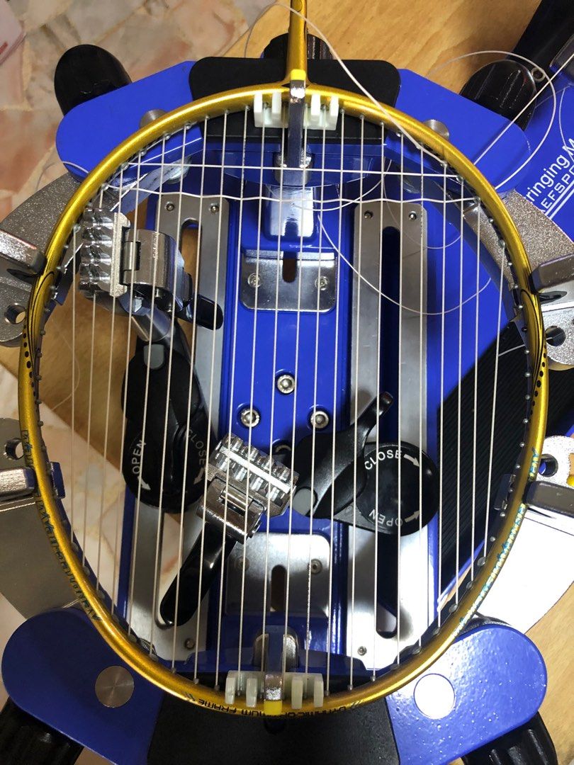 Badminton Tennis Stringing Machine Yonex Lining Victor Portable Drop ...