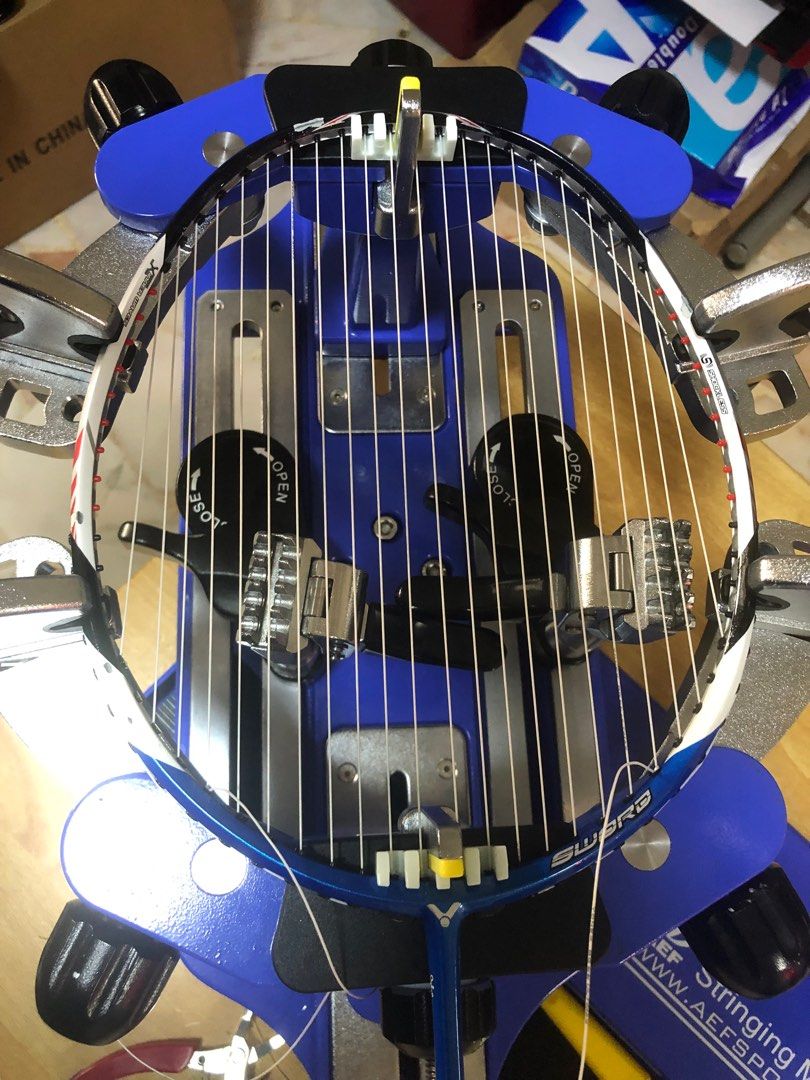 Badminton Tennis Stringing Machine Yonex Lining Victor Portable Drop ...