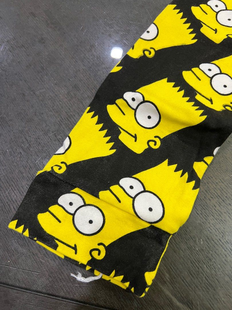 Bart Simpson Long Sleeve Crop Top The Simpsons Viral Crop Top Long ...