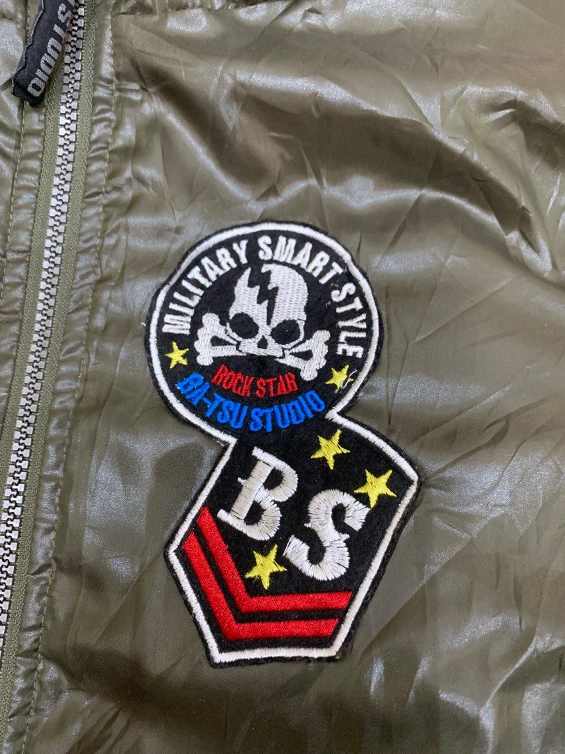 Batsu studio military smart style puffer jacket, Fesyen Pria, Pakaian ...