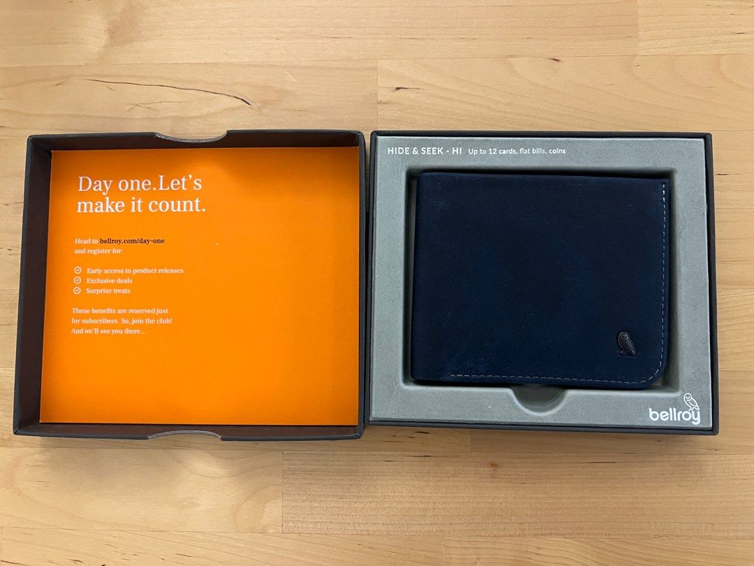 Bellroy hide & seek wallet - HI (Ocean colour), Men's Fashion, Watches ...