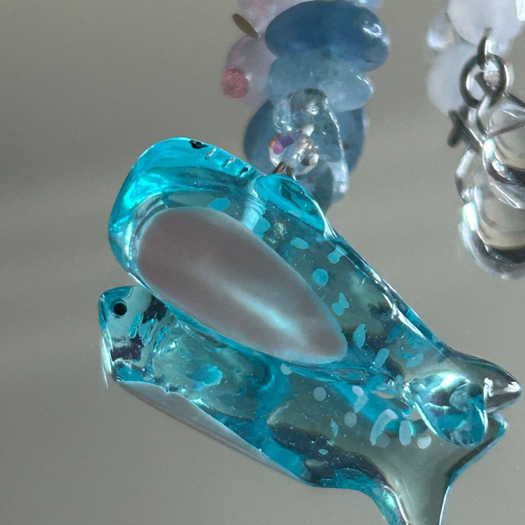 BLAHAJ shark inspired keychain, Women's Fashion, Jewelry & Organisers ...