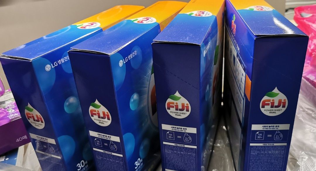 [Bundle of 4] LG Fiji Soluble Laundry Detergent Sheet 30 sheets with ...