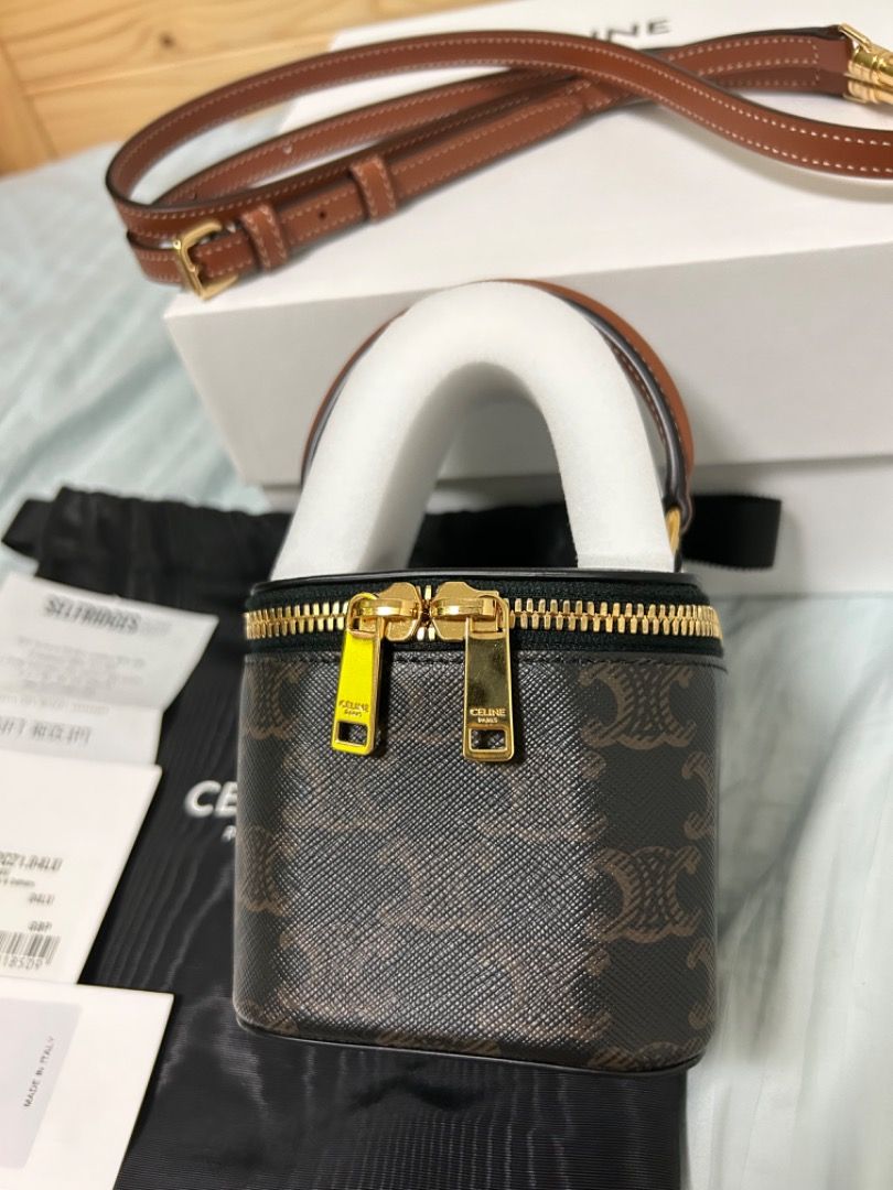 Celine mini vanity bag, 名牌, 手袋及銀包 - Carousell