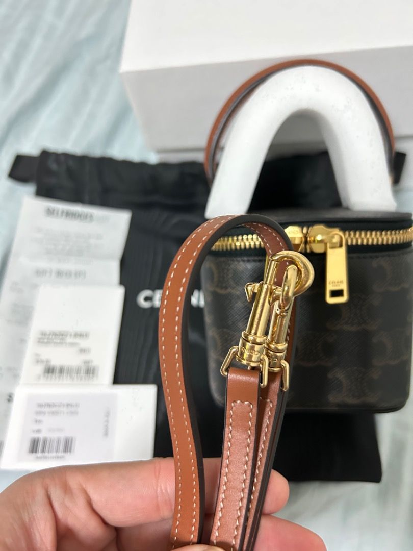 Celine mini vanity bag, 名牌, 手袋及銀包 - Carousell