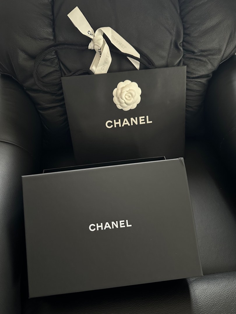 CHANEL box & paper bag for vanity bag, Luxury, Bags & Wallets on Carousell