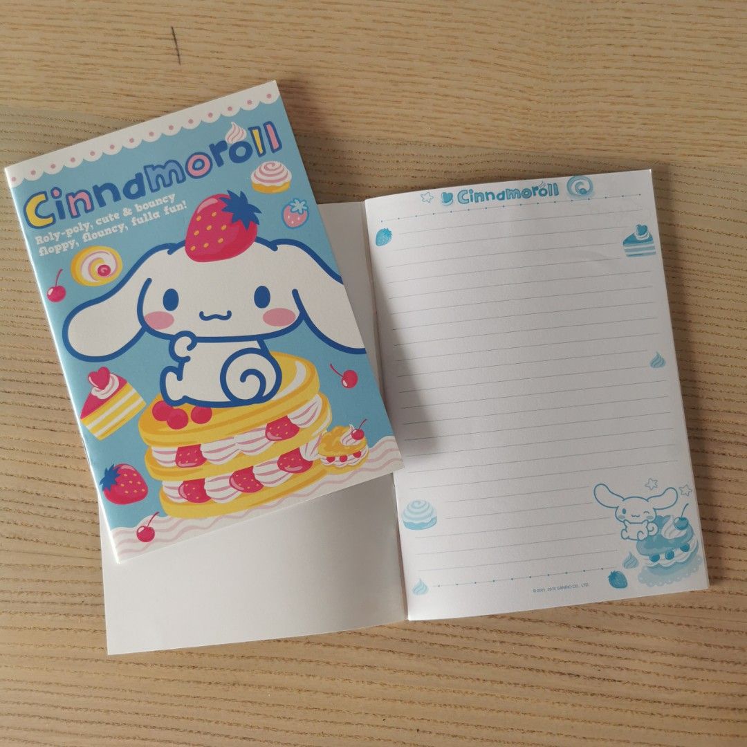 Cinnamoroll Notebook / Writing Pad / Mini Notepad Sheet, Hobbies & Toys ...