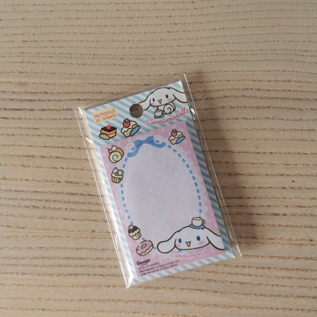 Cinnamoroll Notebook / Writing Pad / Mini Notepad Sheet, Hobbies & Toys ...