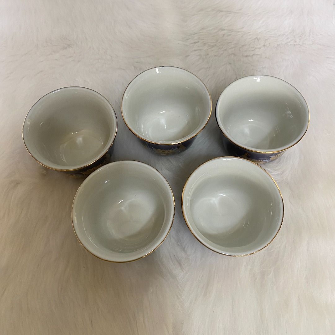 Cobalt Blue Vintage Painted Tea Set from Taiwan, Furniture & Home ...