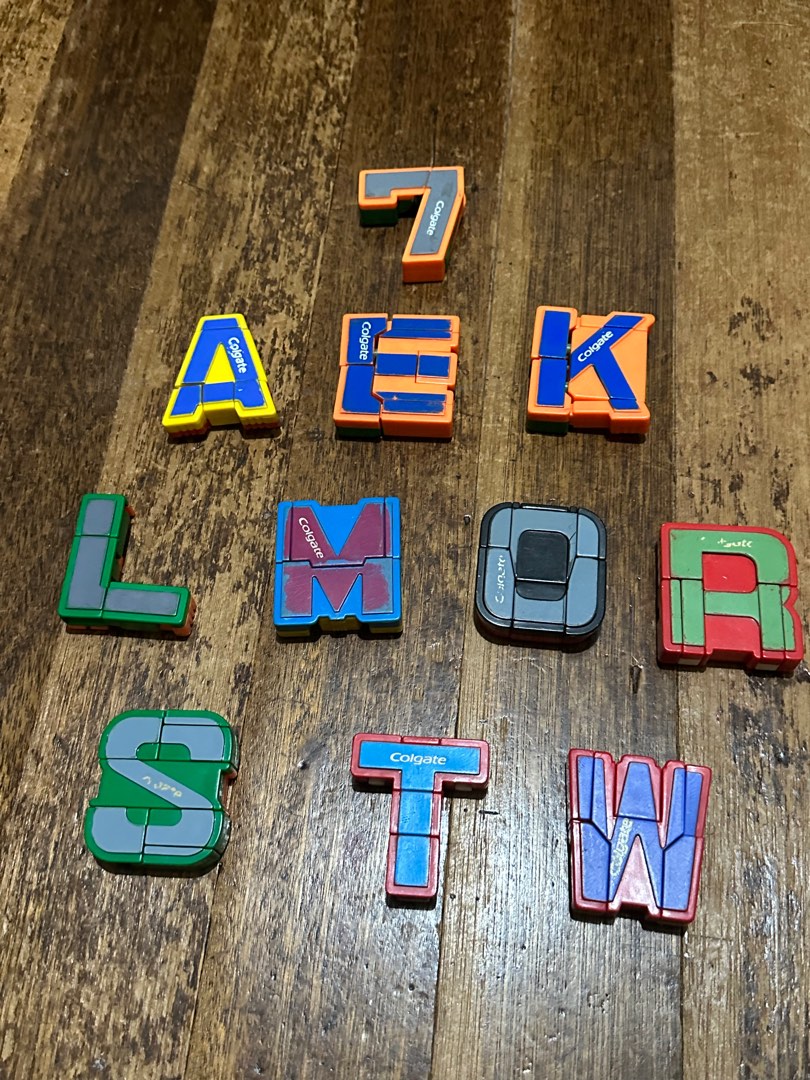 Colgate Letrabots 1980s (Sold per piece), Hobbies & Toys, Toys & Games ...