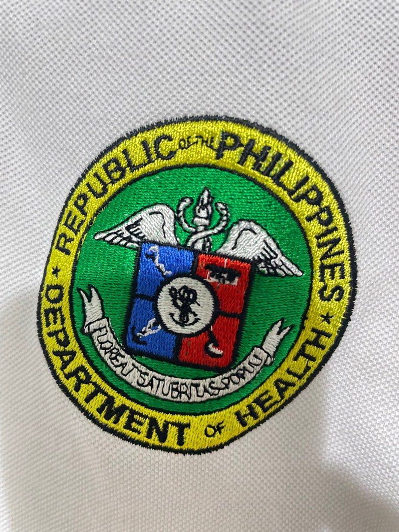 Combination Polo shirt Embroidery Department of Health DOH Republic of ...
