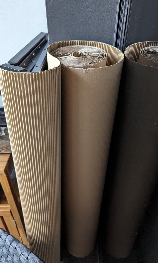 Corrugate cardboard roll, Furniture & Home Living, Home Decor, Carpets ...